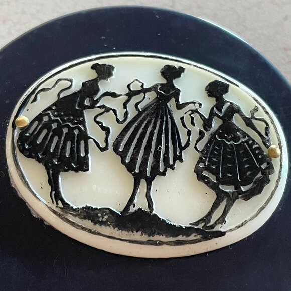Ges Gesch | Jewelry | Rare Art Deco Era 3 Ges Gesch German Silhouette ...